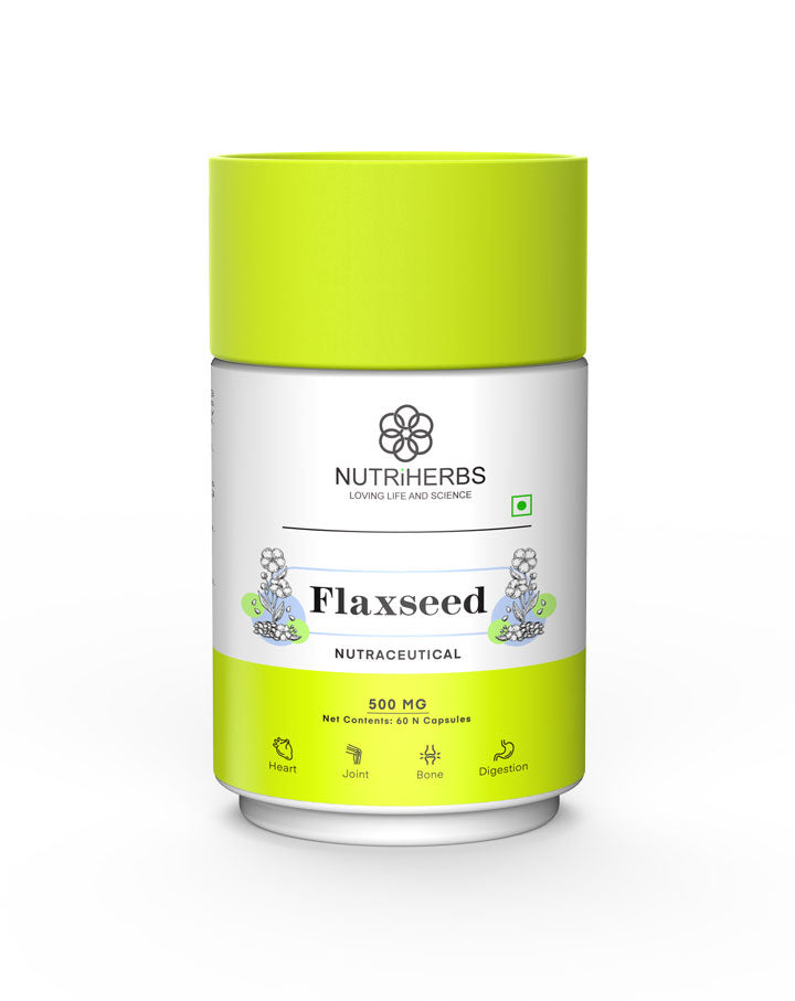 Nutriherbs Flaxseed Capsule Rich in Omega 3 - 60 tabs - DesiPick