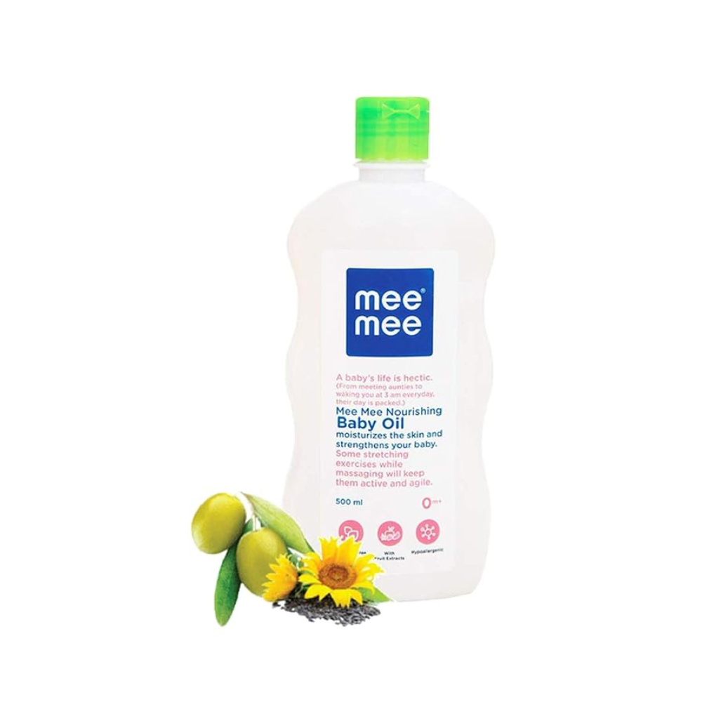 Mee Mee 3-in-1 Baby Oil - 500 ml - DesiPick