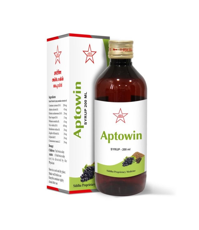 SKM Siddha And Ayurveda Aptowin Syrup - 200 ml - DesiPick