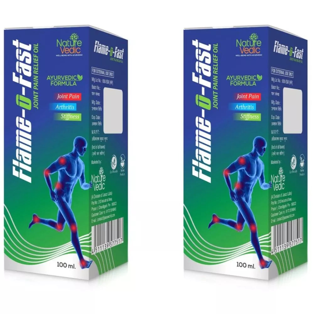 Nature Vedic Flame O Fast Oil - 100 ml (Pack of 2) - DesiPick