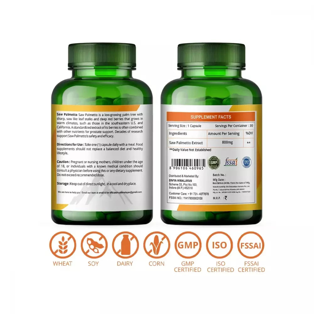 Divya Himalayan Saw Palmetto - 30 caps - DesiPick