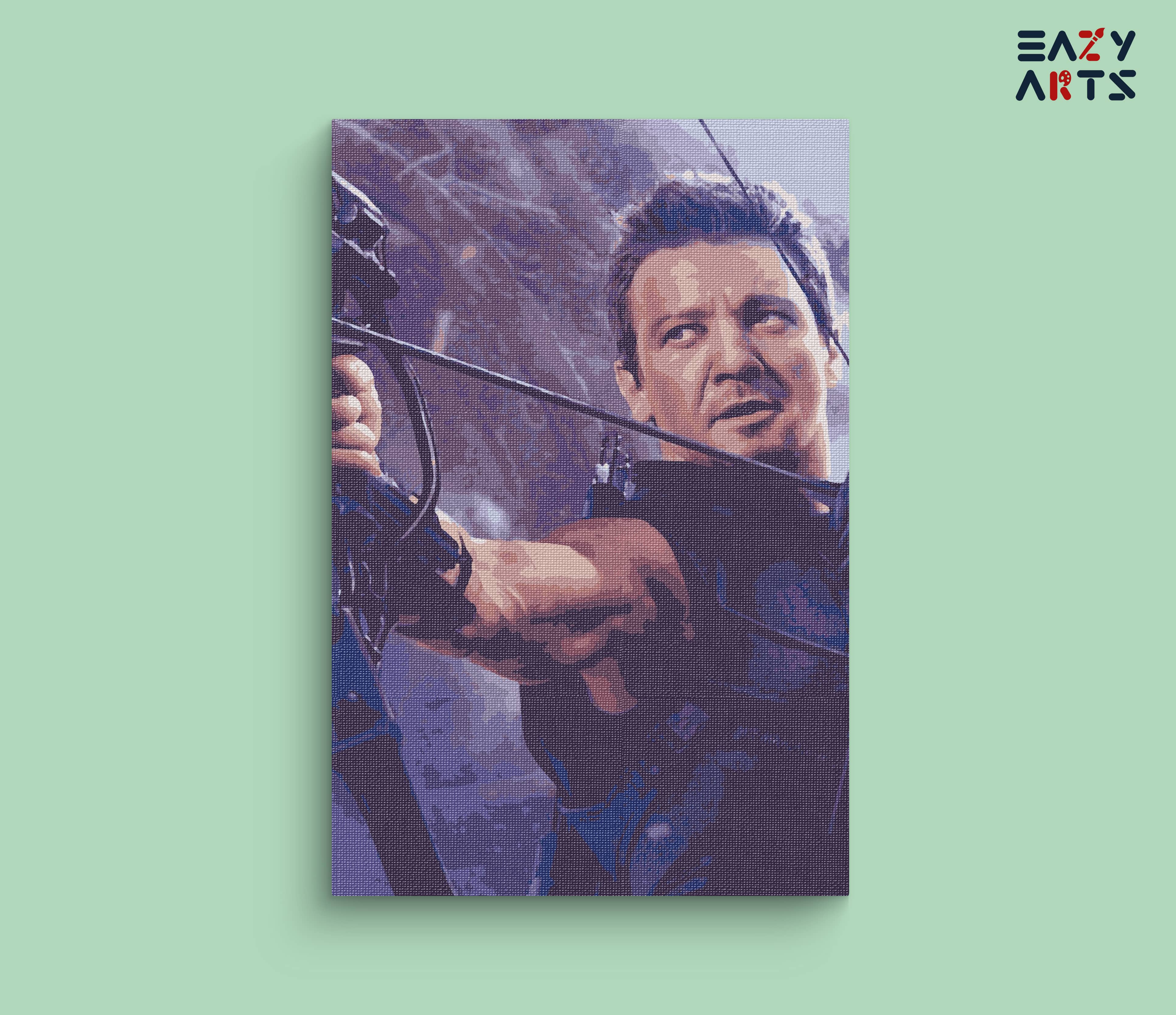 Eazy Arts Hawkeye Paint By Numbers kit - DesiPick