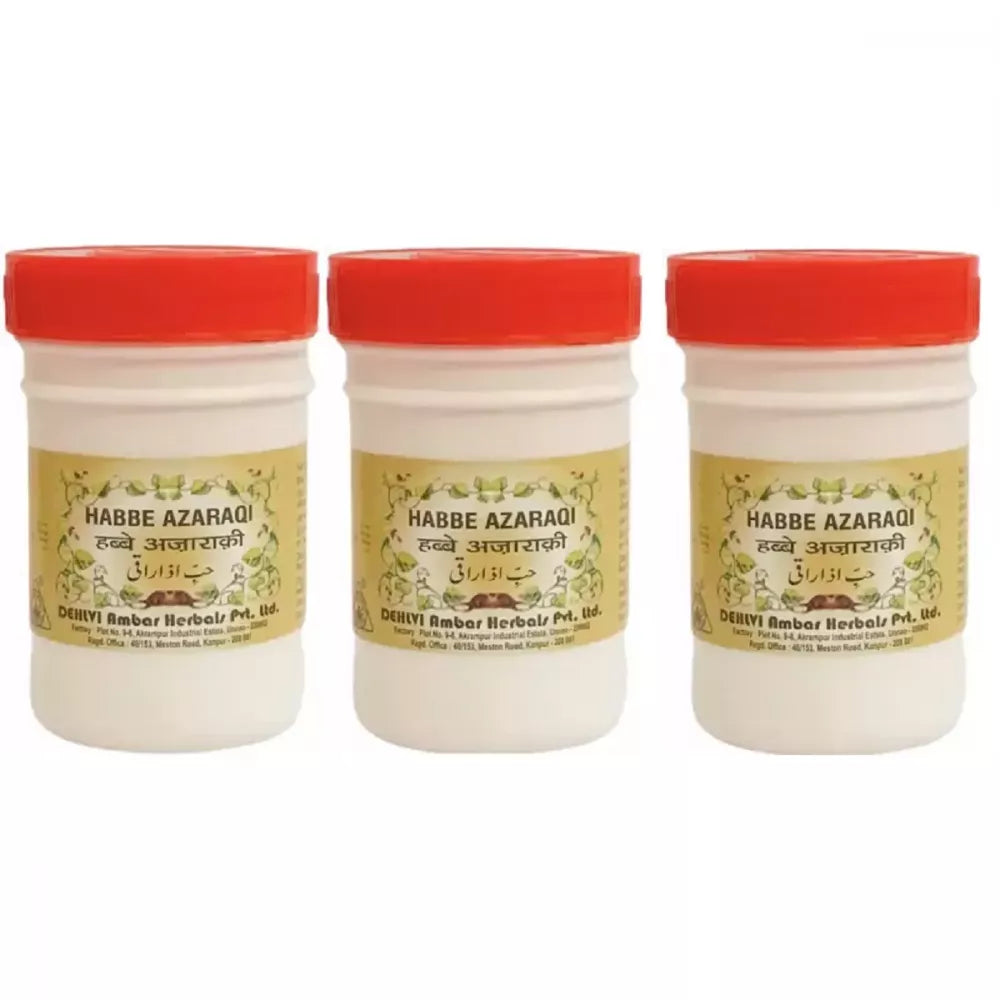 Dehlvi Ambar Habbe Azaraqi - 50 Pills (Pack of 3) - DesiPick