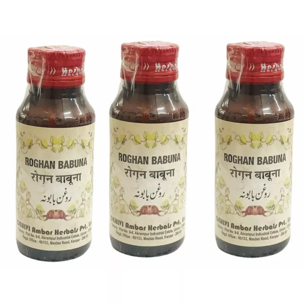 Dehlvi Ambar Roghan Babuna - 25 ml (Pack of 2) - DesiPick