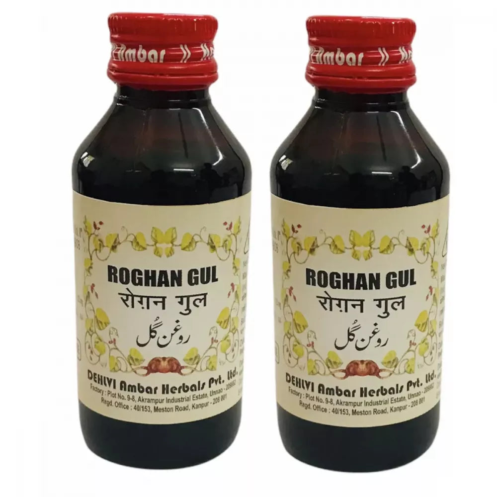 Dehlvi Ambar Roghan Gul - 50 ml (Pack of 2) - DesiPick