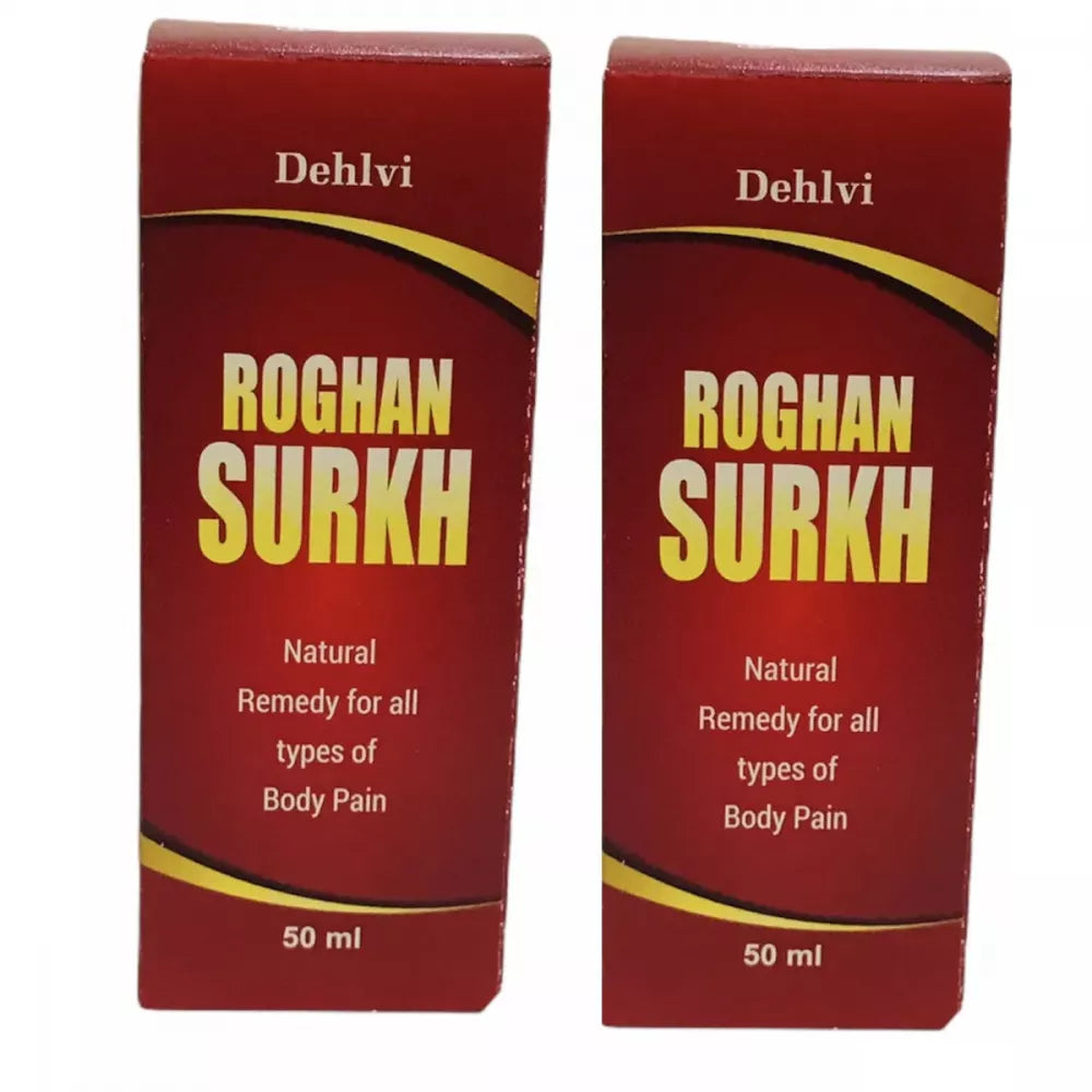 Dehlvi Ambar Roghan Surkh - 50 ml (Pack of 2) - DesiPick