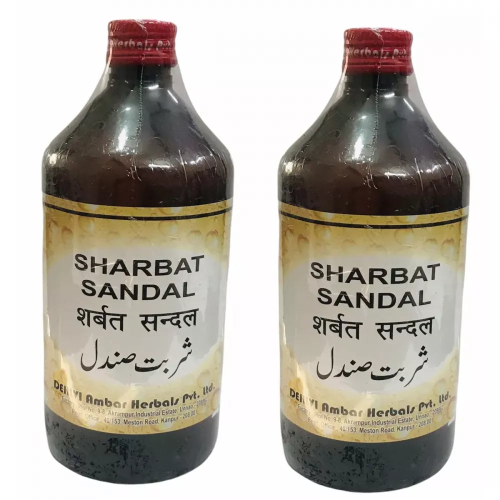 Dehlvi Ambar Sharbat Sandal - 200 ml (Pack of 2) - DesiPick