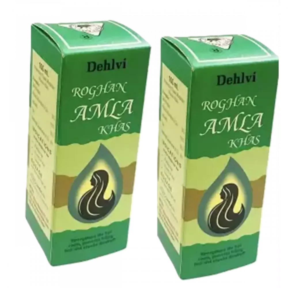 Dehlvi Ambar Roghan Amla Khas - 100 ml (Pack of 2) - DesiPick