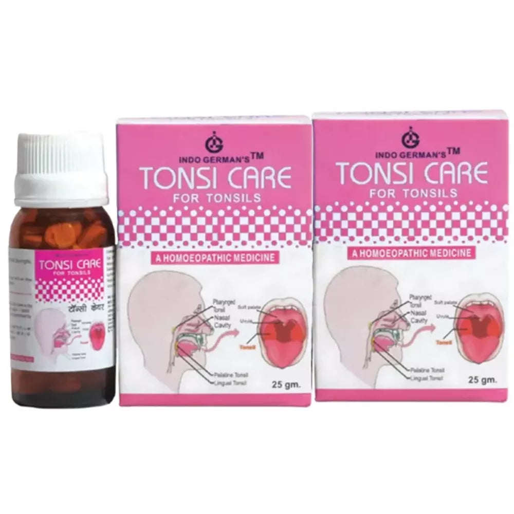 Indo German Tonsi Care Tablets - 25 gms (Pack of 2) - DesiPick