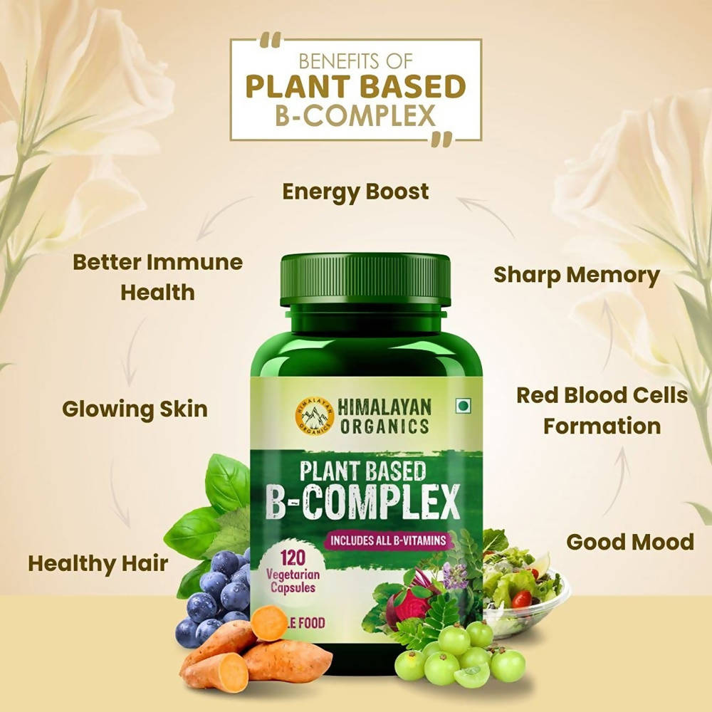 Himalayan Organics Plant Based B-Complex Capsules - 120 Tabs - DesiPick