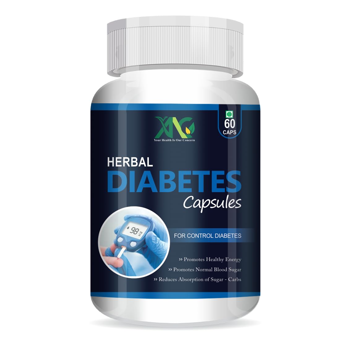 ANC Herbal Diabetes Capsules - 60 caps - DesiPick
