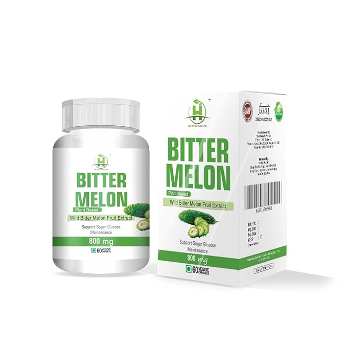 Healthy Nutrition Natural Bitter Melon Supplement - 60 Capsules - DesiPick