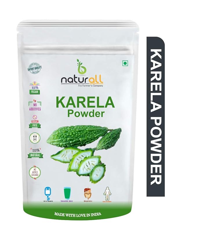B Naturall Karela powder - 500 gms - DesiPick