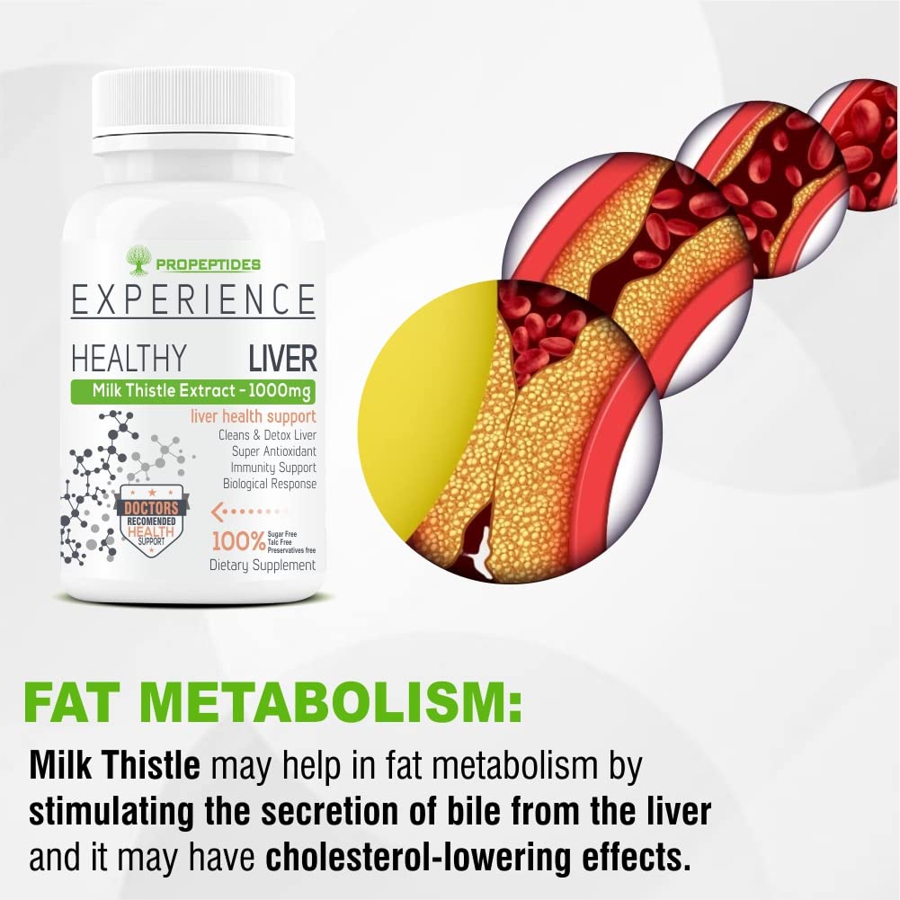 Propeptides Milk Thistle Extract 1000mg Tablets - 60 Tabs - DesiPick