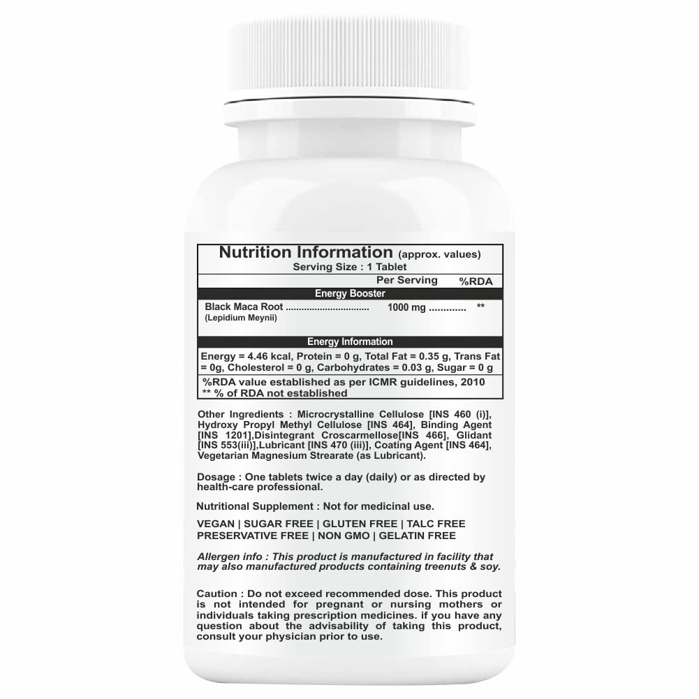 Propeptides Maca Root Powder Extract 1000mg Tablets - 60 Tabs - DesiPick