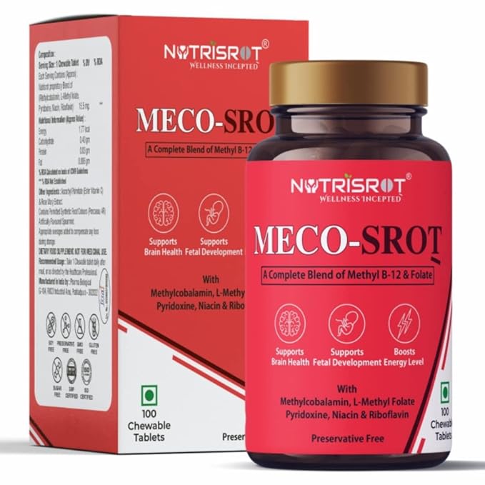 Nutrisrot MECO-SROT̖ Chewable Tablets - 100 tabs - DesiPick