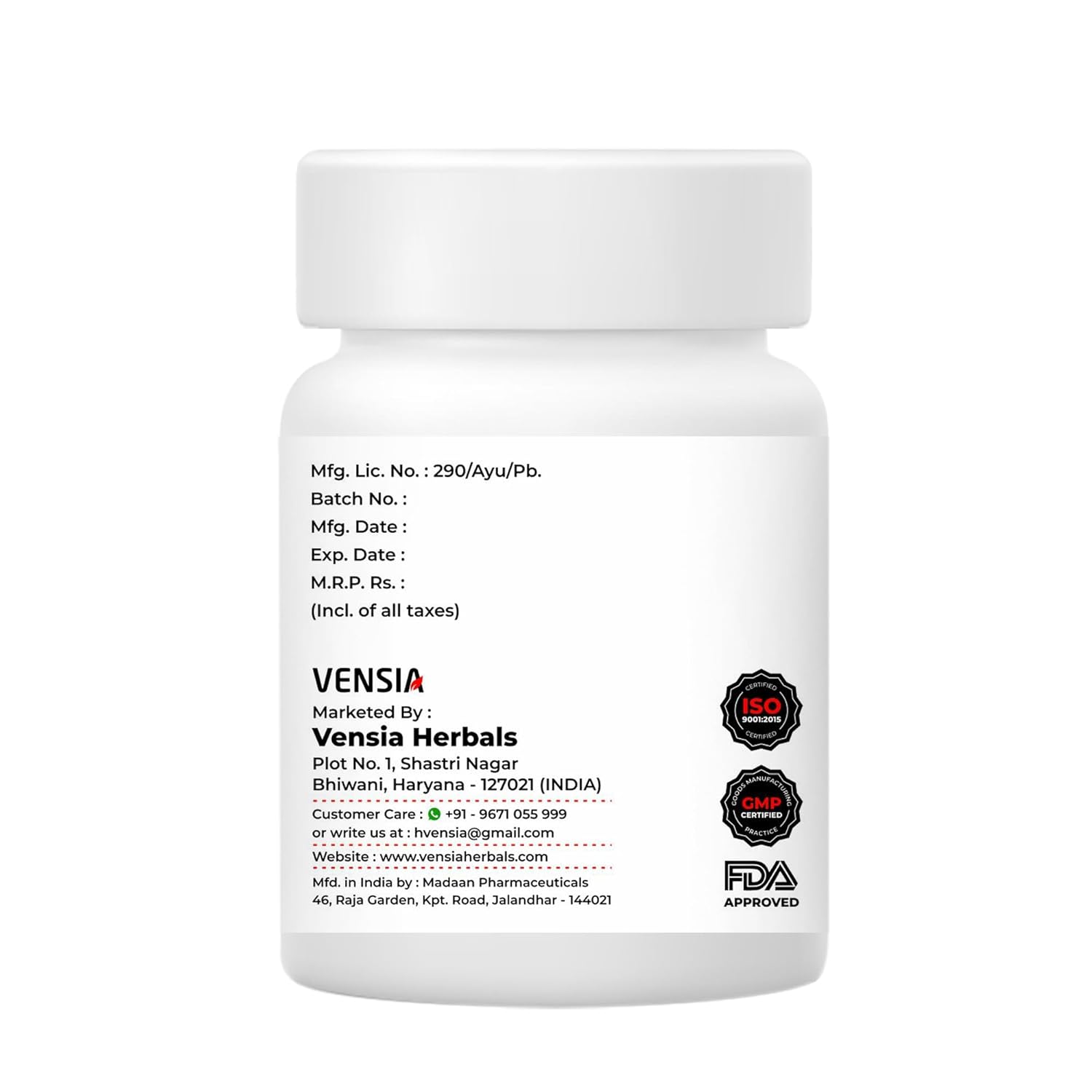Vensia Xtra Endurance with Butea Superba - 10 Capsules - DesiPick