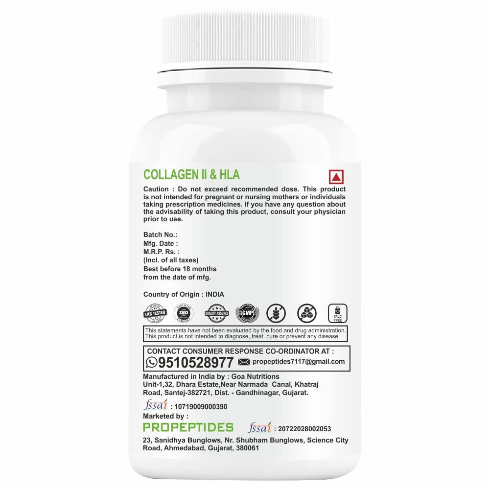 Propeptides Collagen Type 2 Joint Complex With Glucosamine Hcl Capsule ...