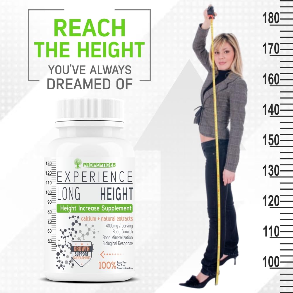 Propeptides Height Growth Supplement Tablets - 60 Tabs (Pack of 2 ...