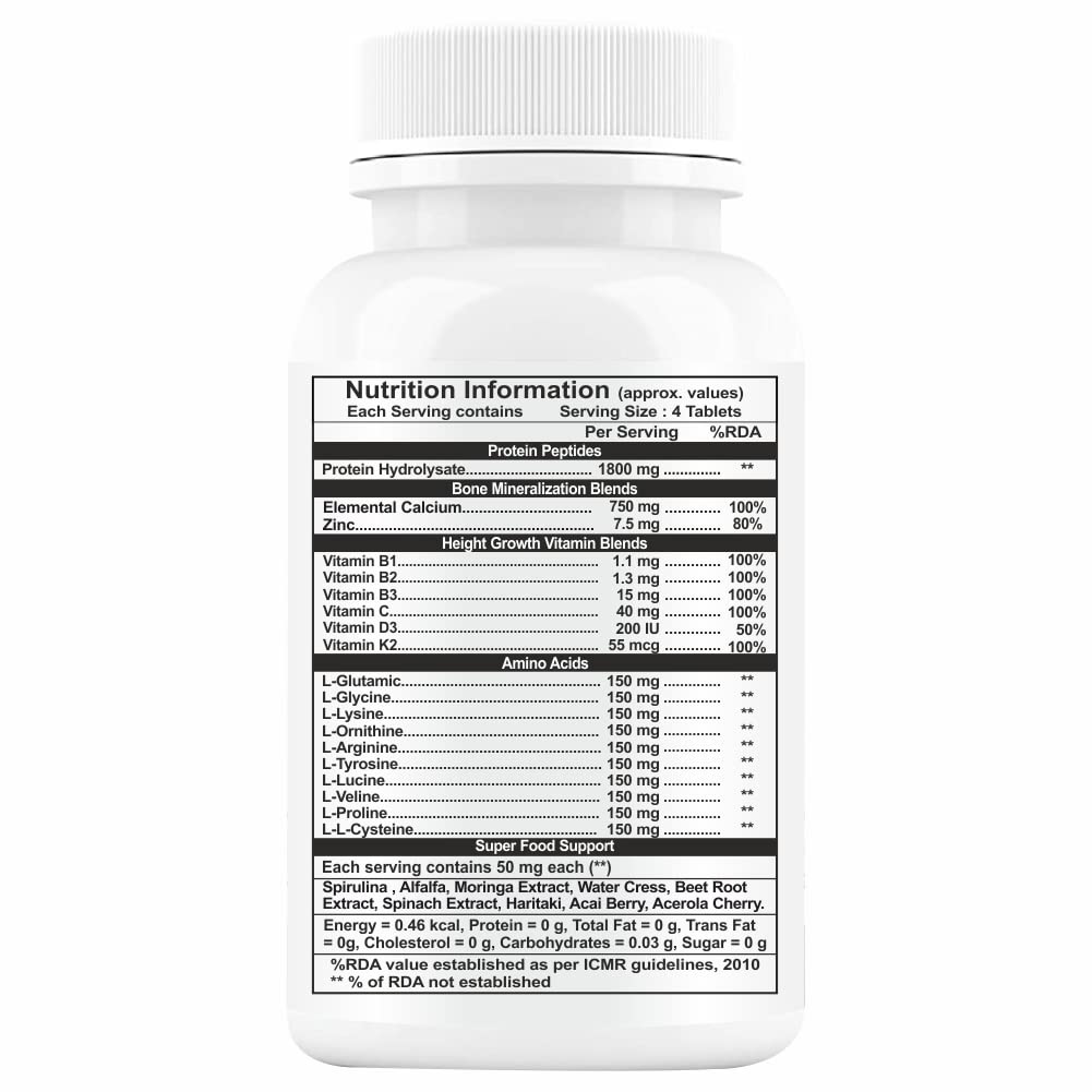 Propeptides Height Increase Tablets - 60 Tabs - DesiPick