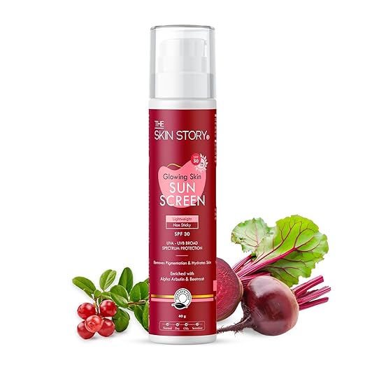 The Skin Story Glowing Sunscreen SPF 30 PA++ - 40 gms - DesiPick
