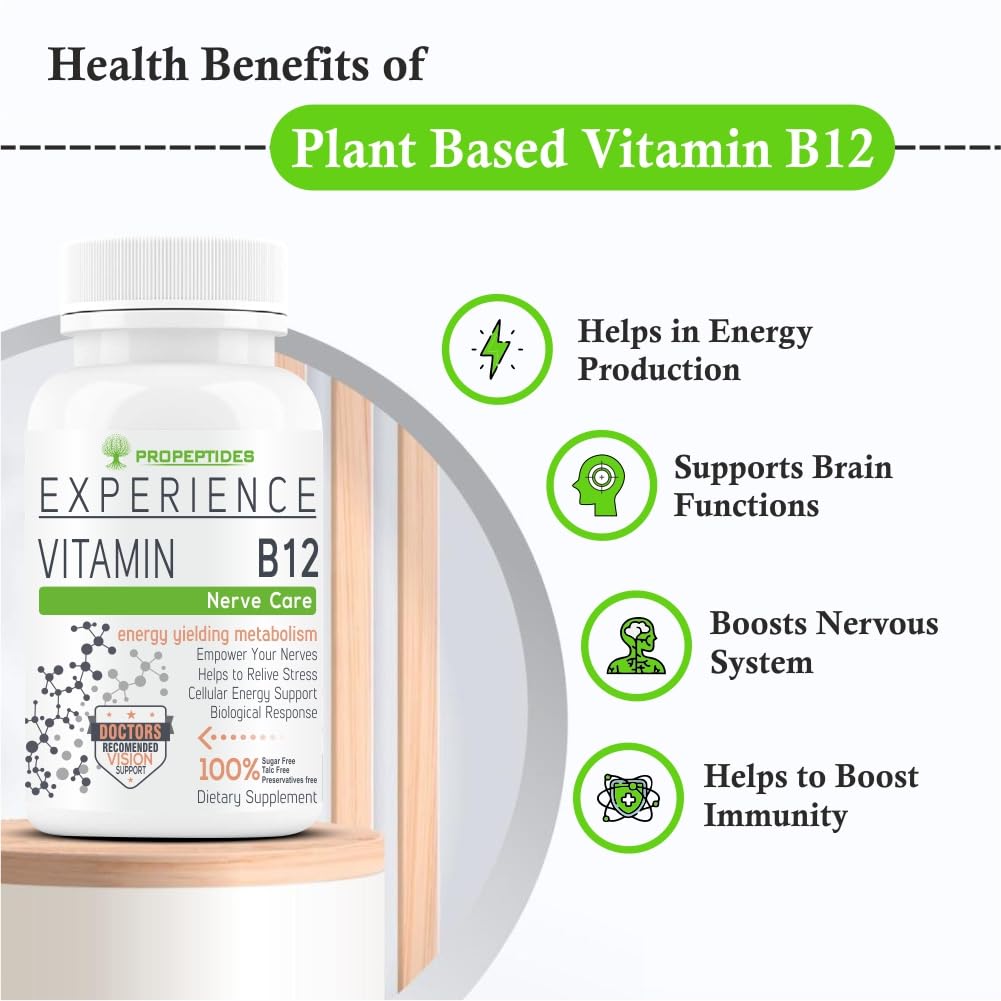 Propeptides Vitamin B12 Supplement Tablets - 60 Tabs - DesiPick