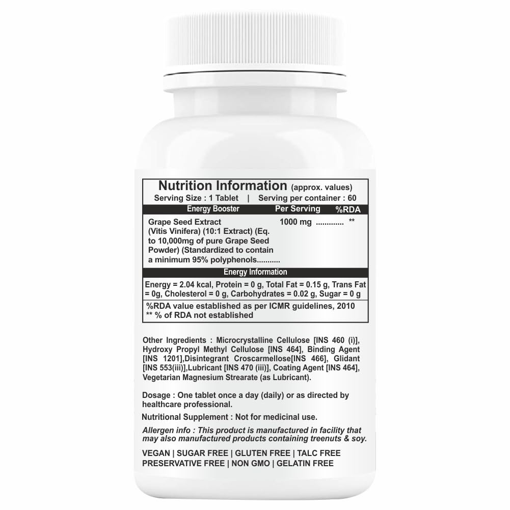 Propeptides Grape Seed Extract Supplement - 60 Tablets - DesiPick