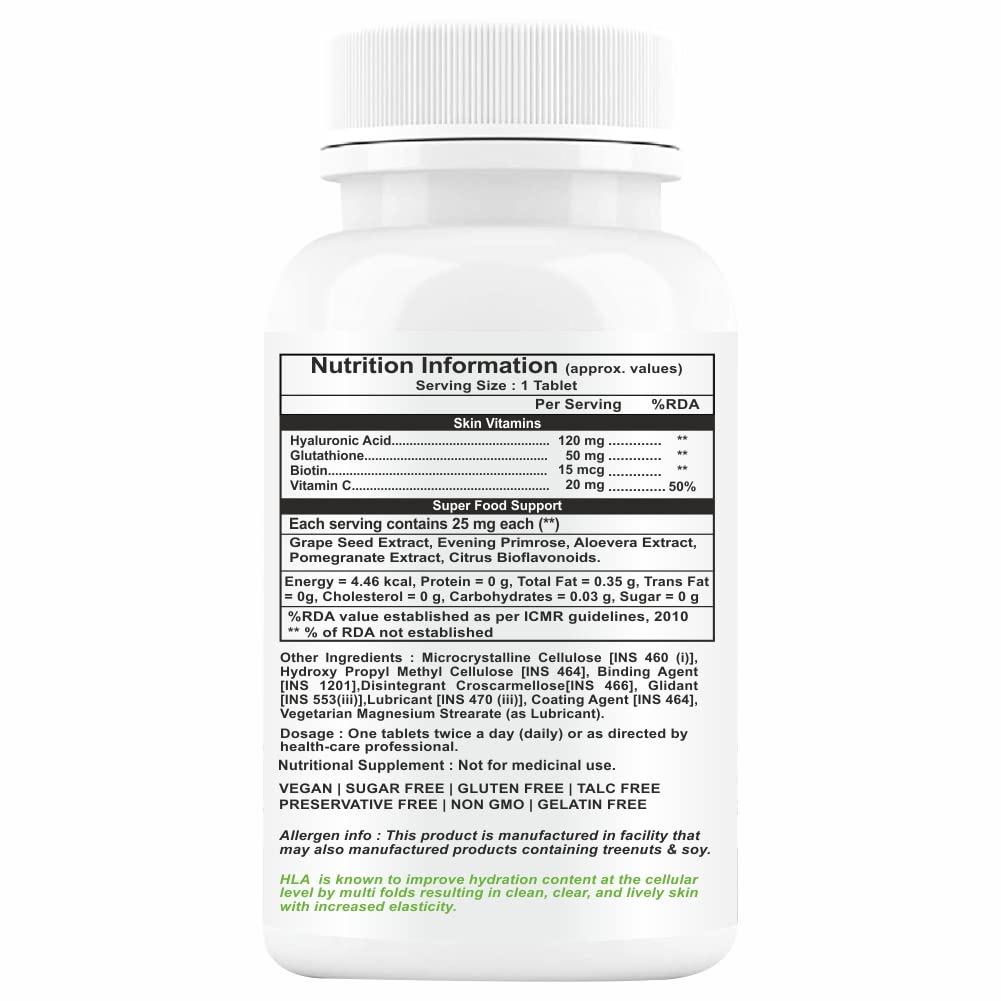 Propeptides Hyaluronic Acid Tablet - 60 Tabs - DesiPick