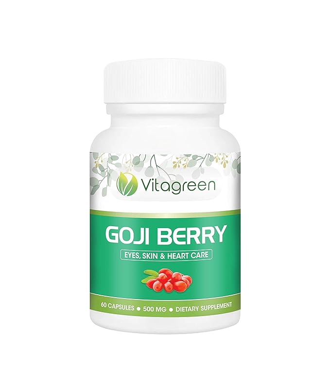 VitaGreen Goji Berry - 500mg - 60 capsules - DesiPick