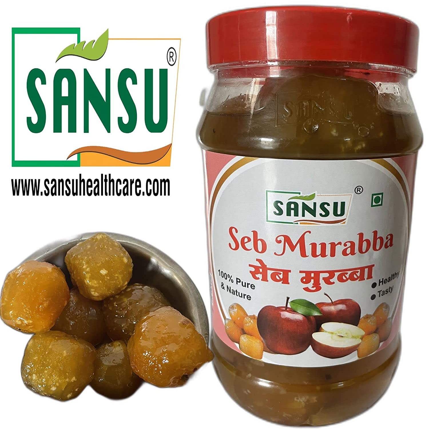 Sansu Organic Apple (Seb) Murabba- 1 kg - DesiPick