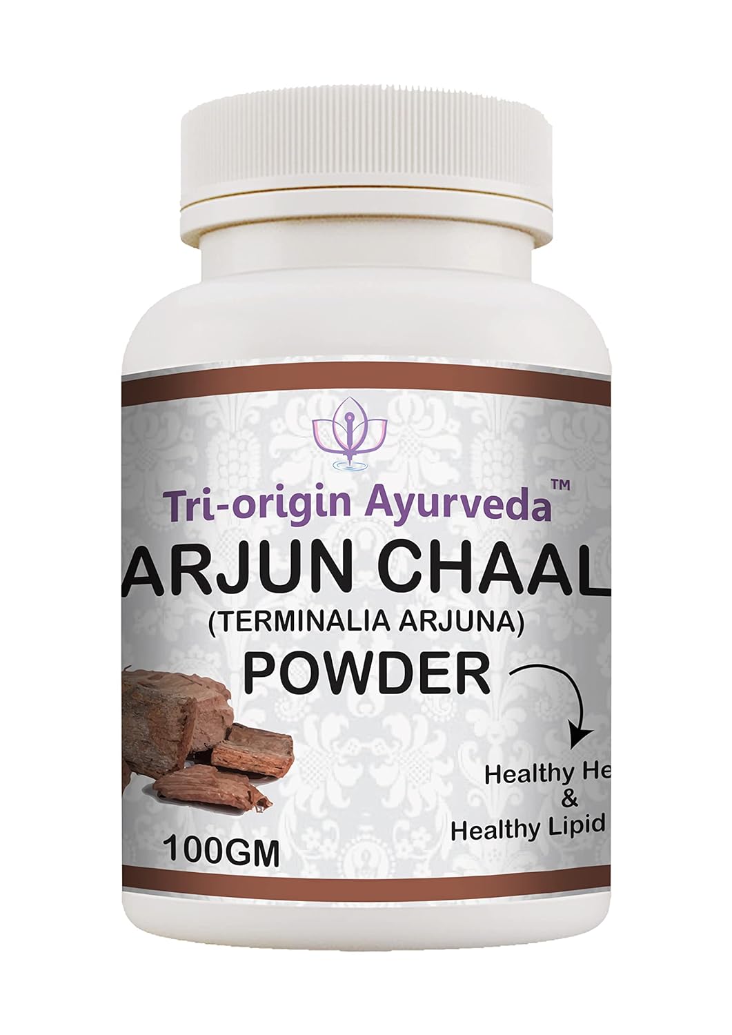 Tri-Origin Ayurveda Arjun Chaal Powder - 100gms - DesiPick