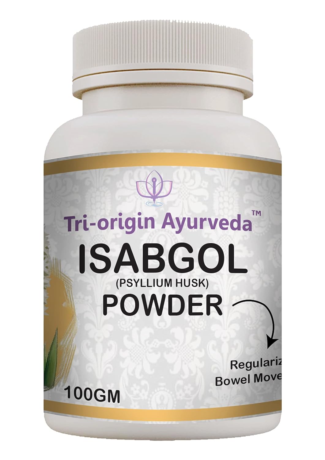 Tri-Origin Ayurveda Isabgol Powder - 100 gms - DesiPick