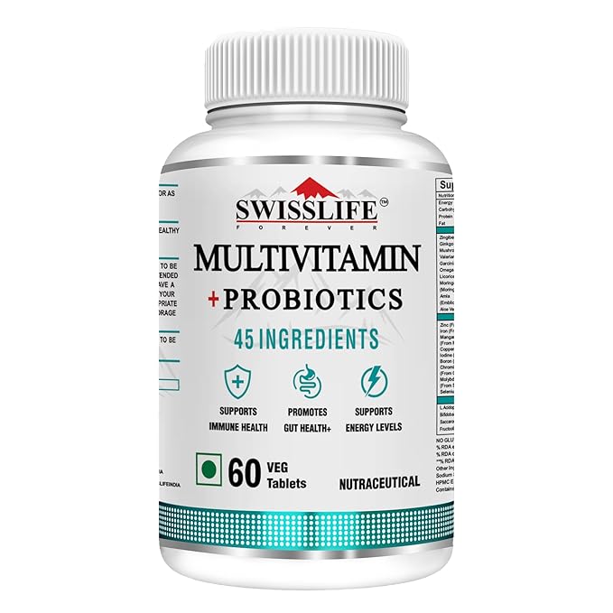Swisslife Forever Multivitamin with Probiotics - 60 Tablets - DesiPick