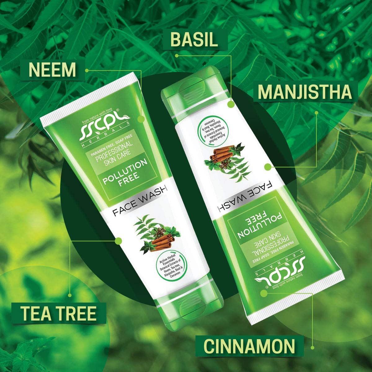 Sscpl Herbals Pollution Free Face Wash - 100 gms (Pack of 2) - DesiPick