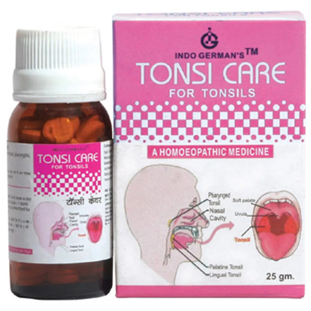 Indo German Tonsi Care Tablets - 25 gms - DesiPick