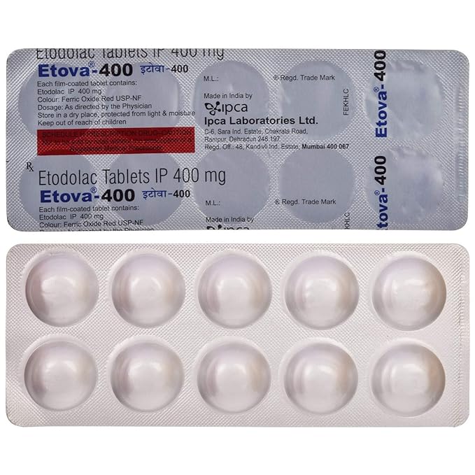 IPCA Etova-400 - Strip of 10 Tablets - DesiPick
