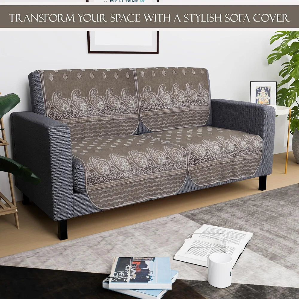Kuber Industries Set of 4 Durable 2 Seater Sofa Covers Carry Vento Mou ...