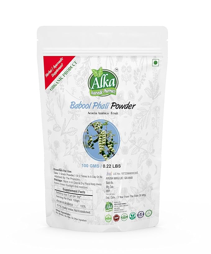 Alka Ayurvedic Babool Phali Powder - 100 gms - DesiPick