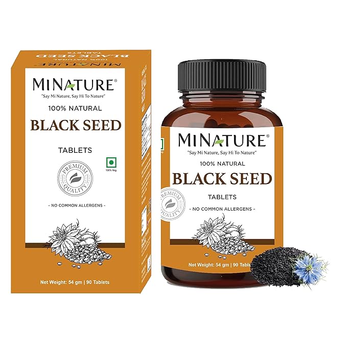 Mi Nature Black seed Tablets - 90 Tablets - DesiPick