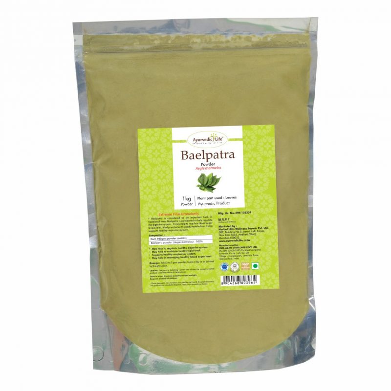 Ayurvedic Life Bel patra powder – Bilva for respiration – 1 kg - DesiPick