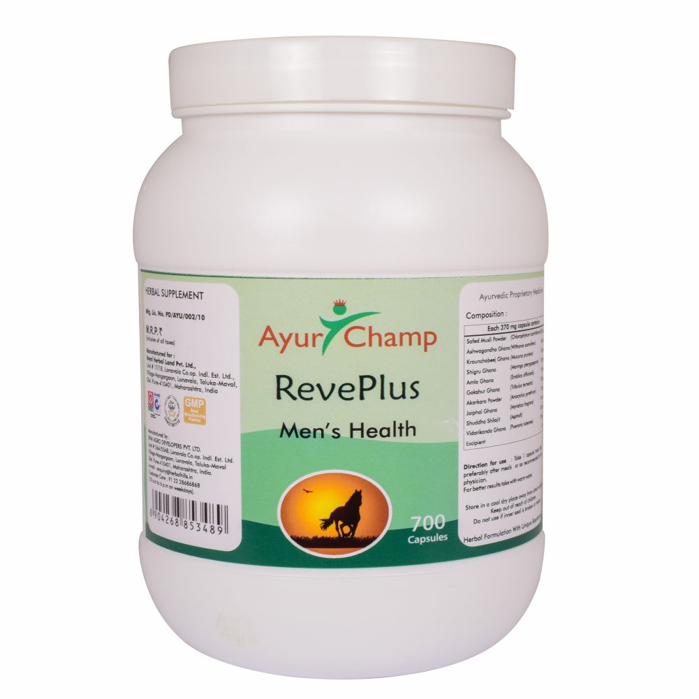 Ayur Champ Reveplus - 700 Capsules - DesiPick