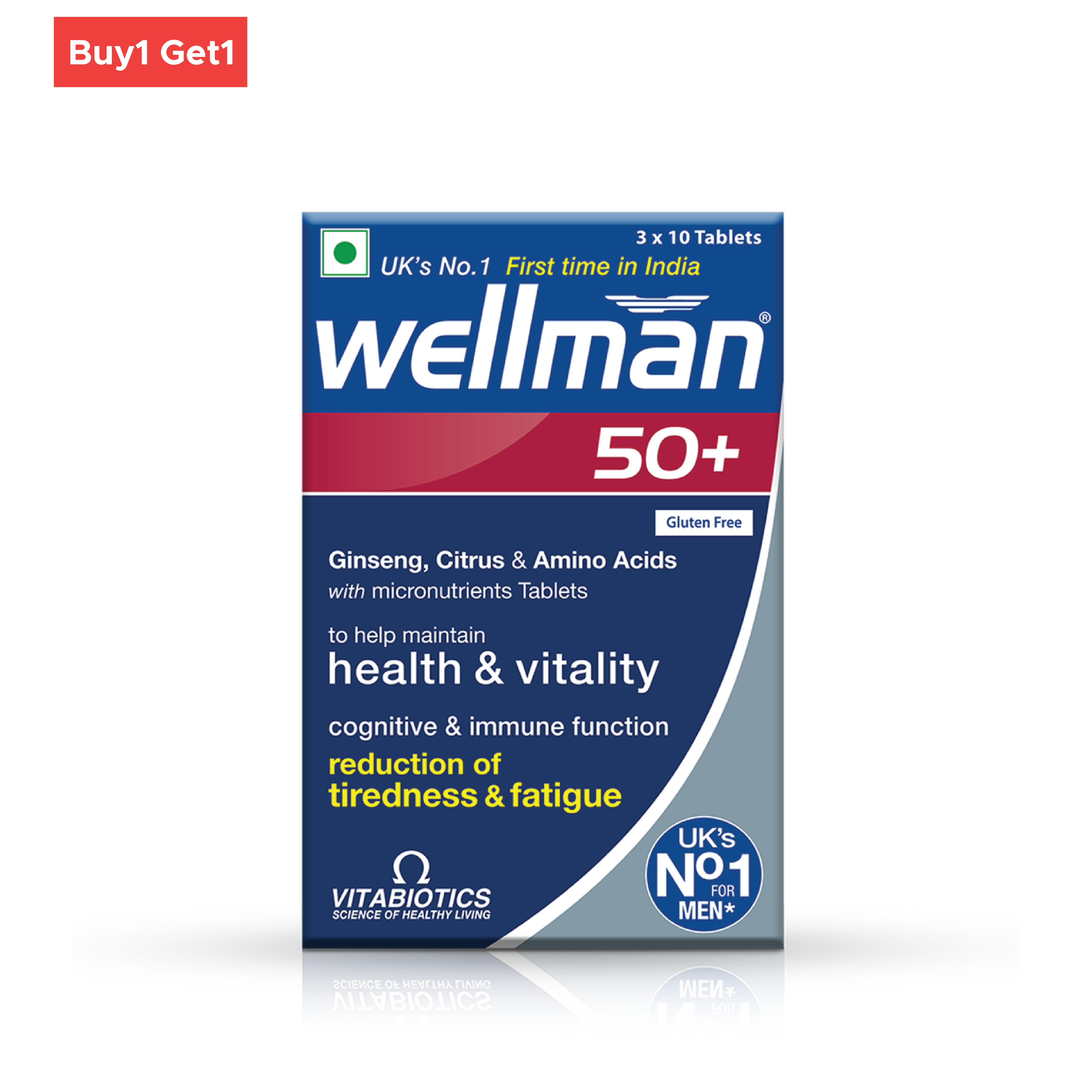 Vitabiotics Wellman 50+ - 30 tabs - DesiPick