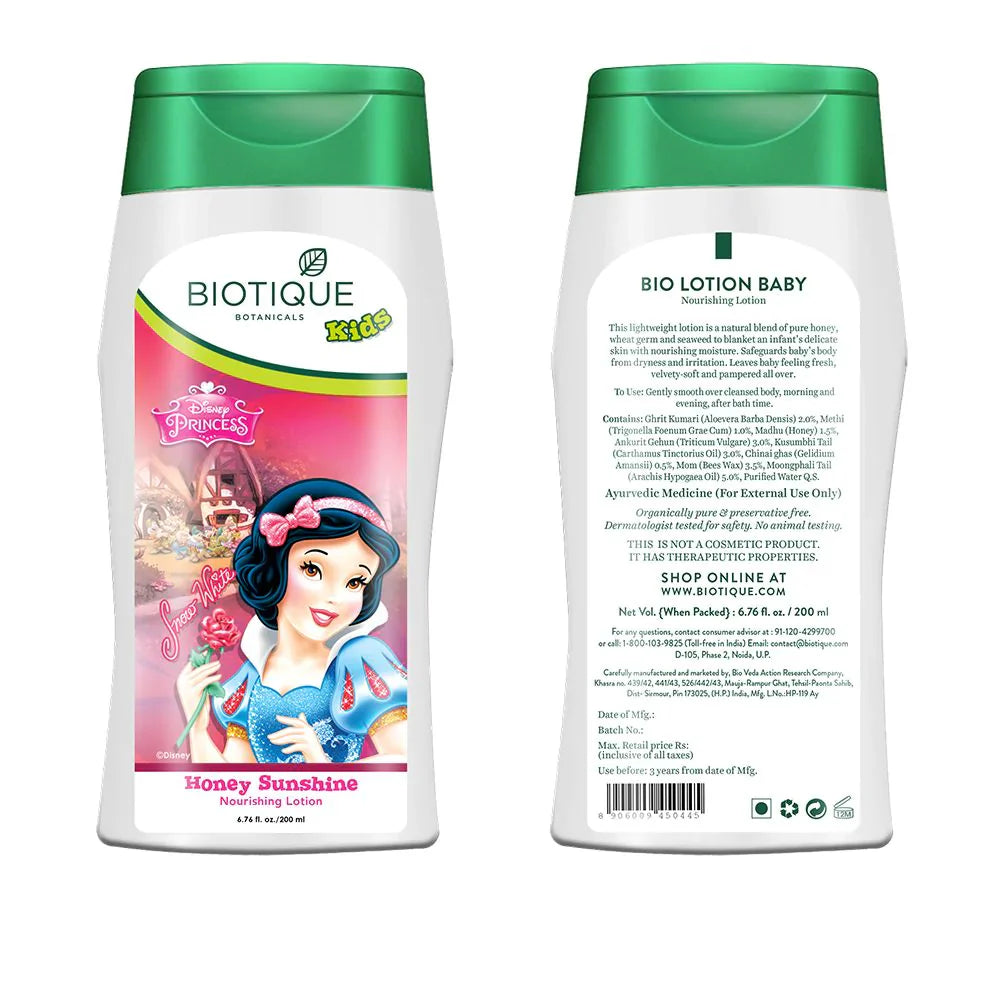 Biotique Bio Disney Princess Nourishing Lotion for kids - 200 ml - DesiPick