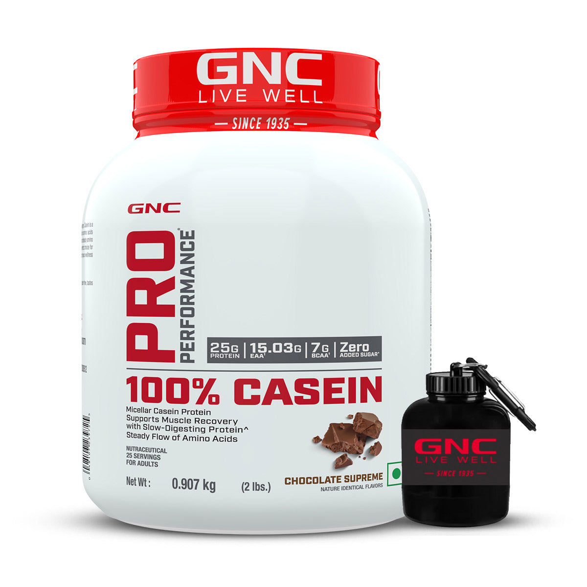 GNC Pro Performance 100% Casein Protein - 907 gms - DesiPick