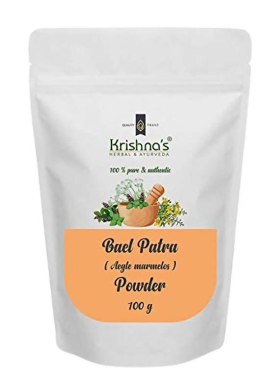 Krishna's Herbal & Ayurveda Bael Patra Powder - 100 gms - DesiPick