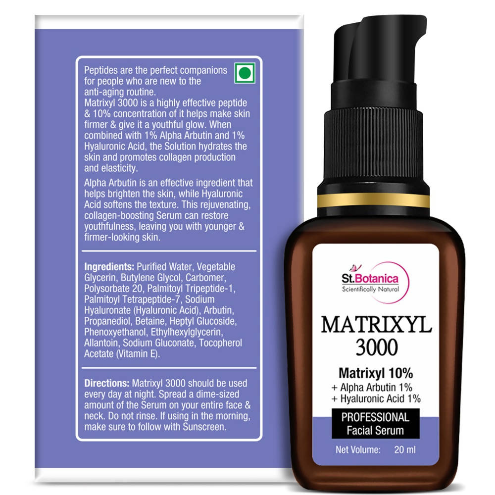 St.Botanica Matrixyl 3000 Professional Facial Serum - 20 ml - DesiPick
