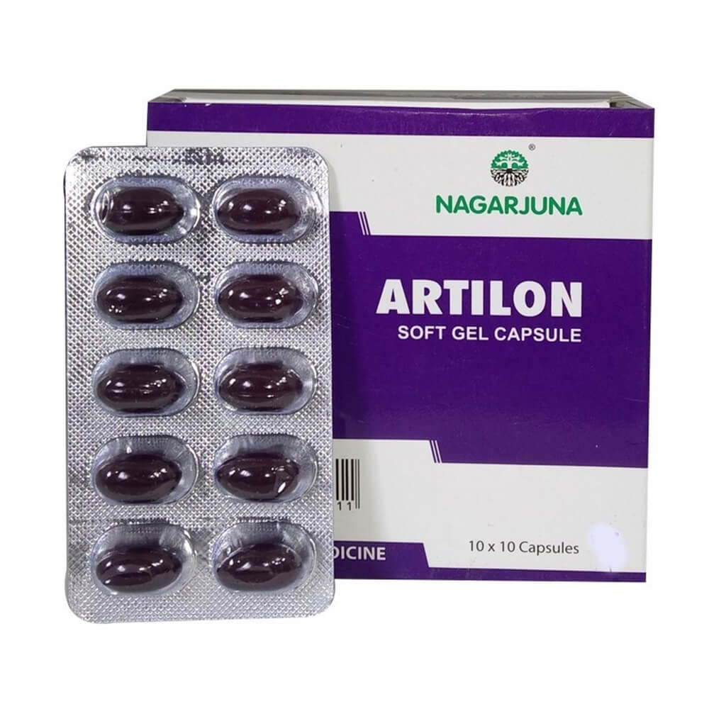 Nagarjuna Ayurveda Artilon Softgel Capsules - 100 tabs - DesiPick