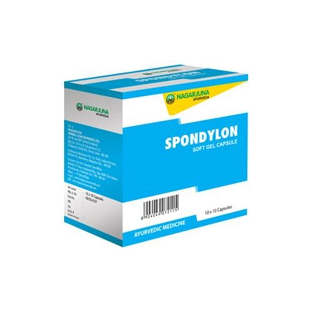 Nagarjuna Ayurveda Spondylon Capsules - 100 Tabs - DesiPick