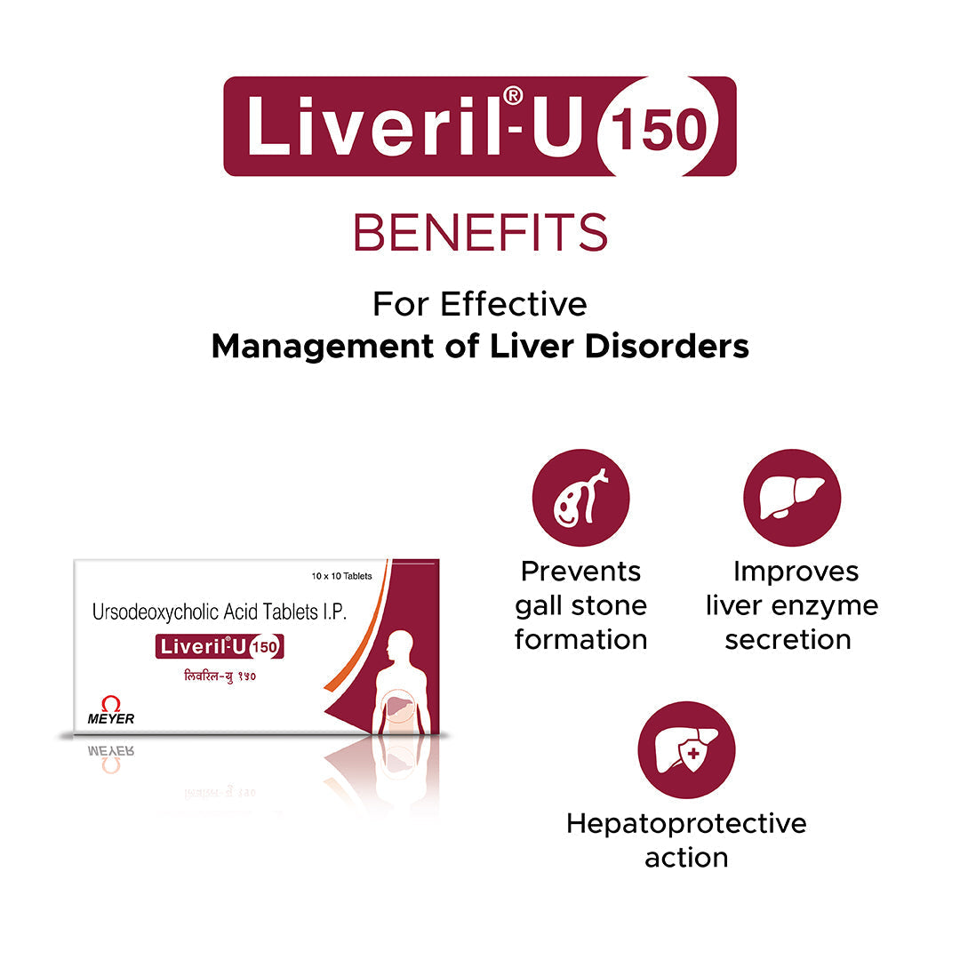 Vitabiotics Liveril U 150 mg Tablets - 10 tabs - DesiPick