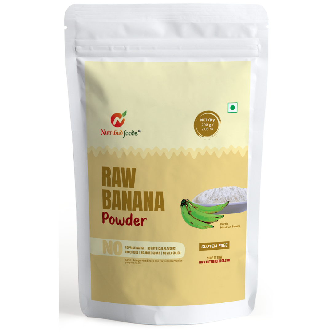 Nutribud Raw Banana Powder (Kerala Nendran Banana) - 200 gms - DesiPick